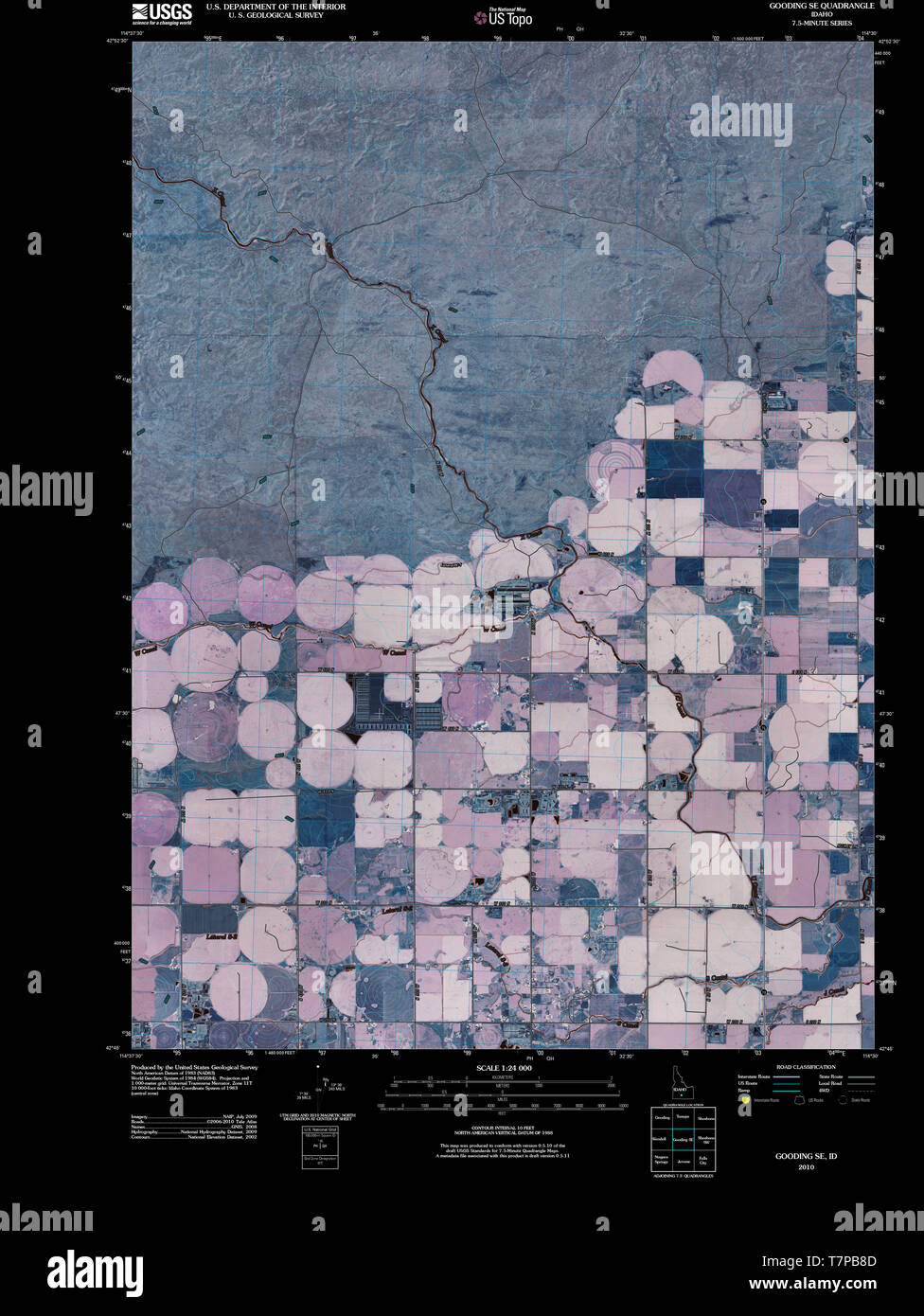 Map of gooding hi-res stock photography and images - Alamy