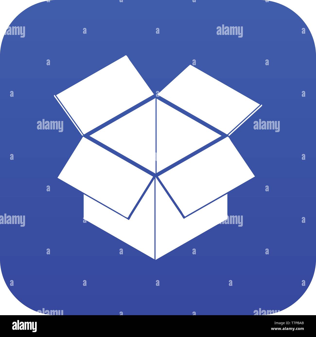 Cargo container front closed blue Stock Vector Images - Alamy