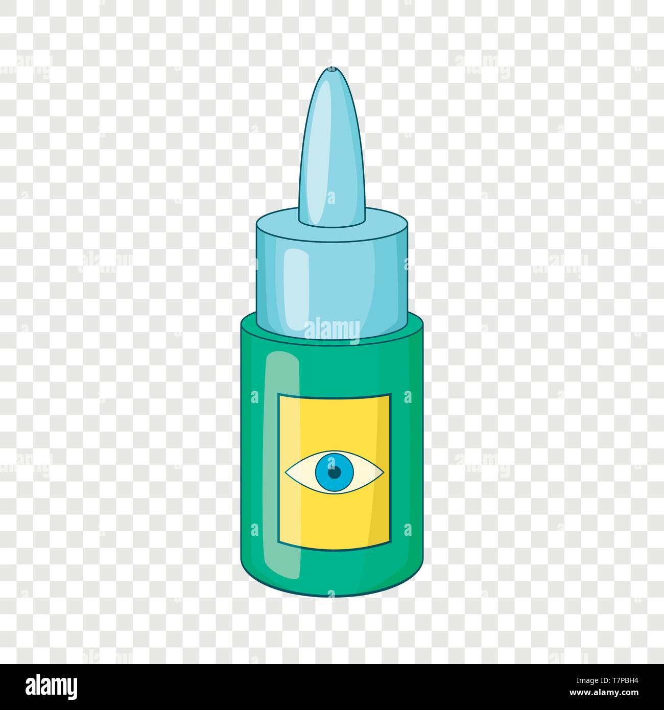 Eye drops bottle icon, cartoon style Stock Vector Image & Art - Alamy