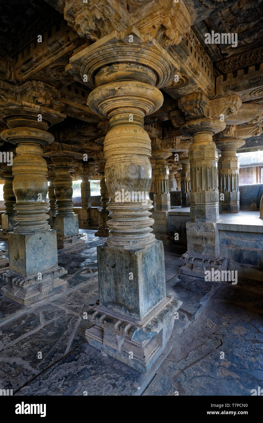 Old Hindu temple Nagareshvara of god Shiva at Bankapura Stock Photo - Alamy