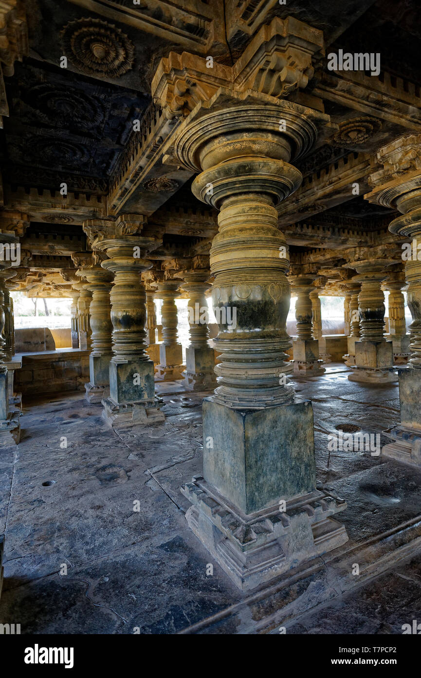 Old Hindu temple Nagareshvara of god Shiva at Bankapura Stock Photo - Alamy