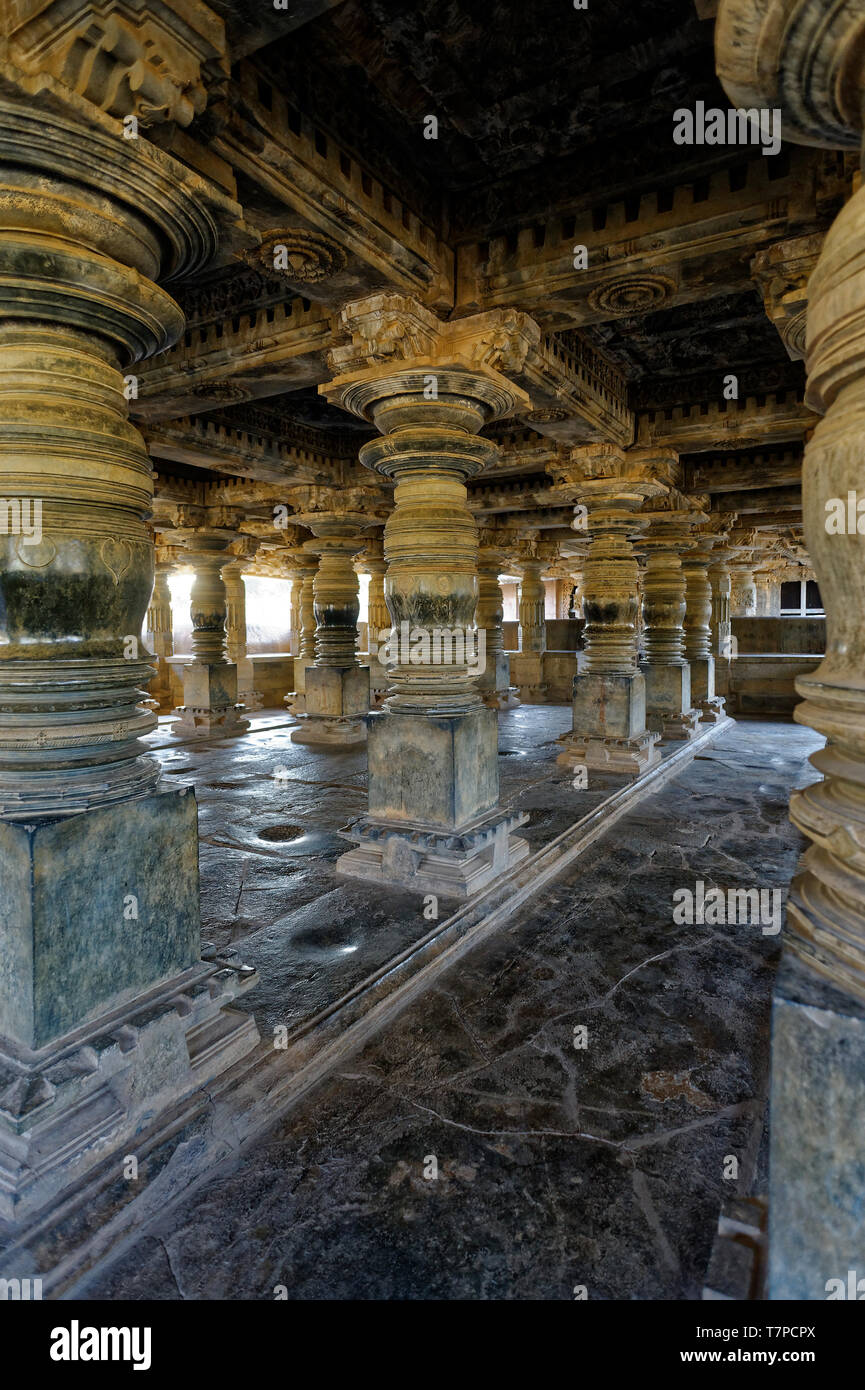 Old Hindu temple Nagareshvara of god Shiva at Bankapura Stock Photo - Alamy