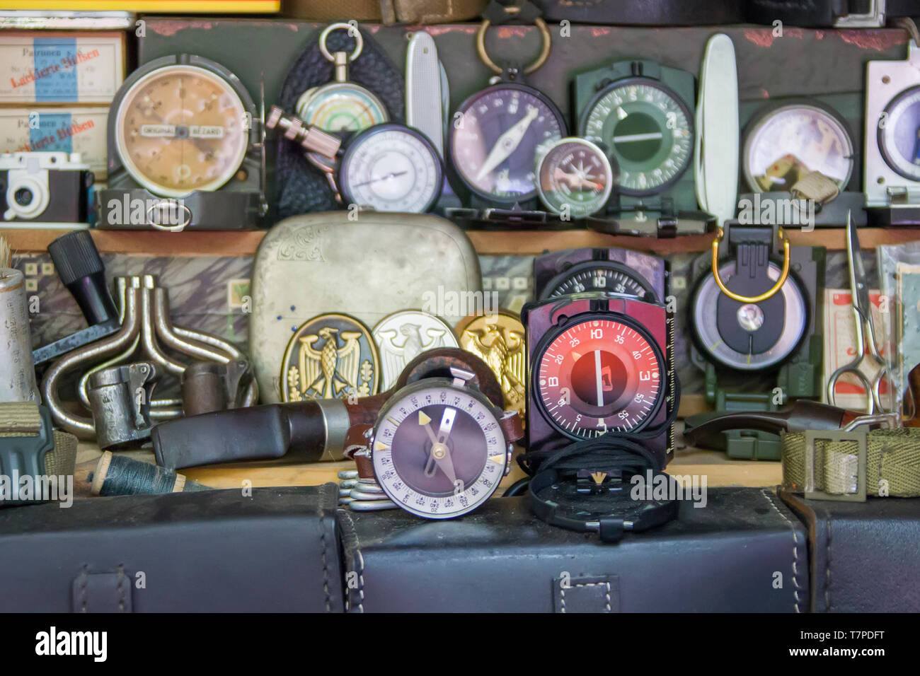 Antique compass pole hi-res stock photography and images - Alamy