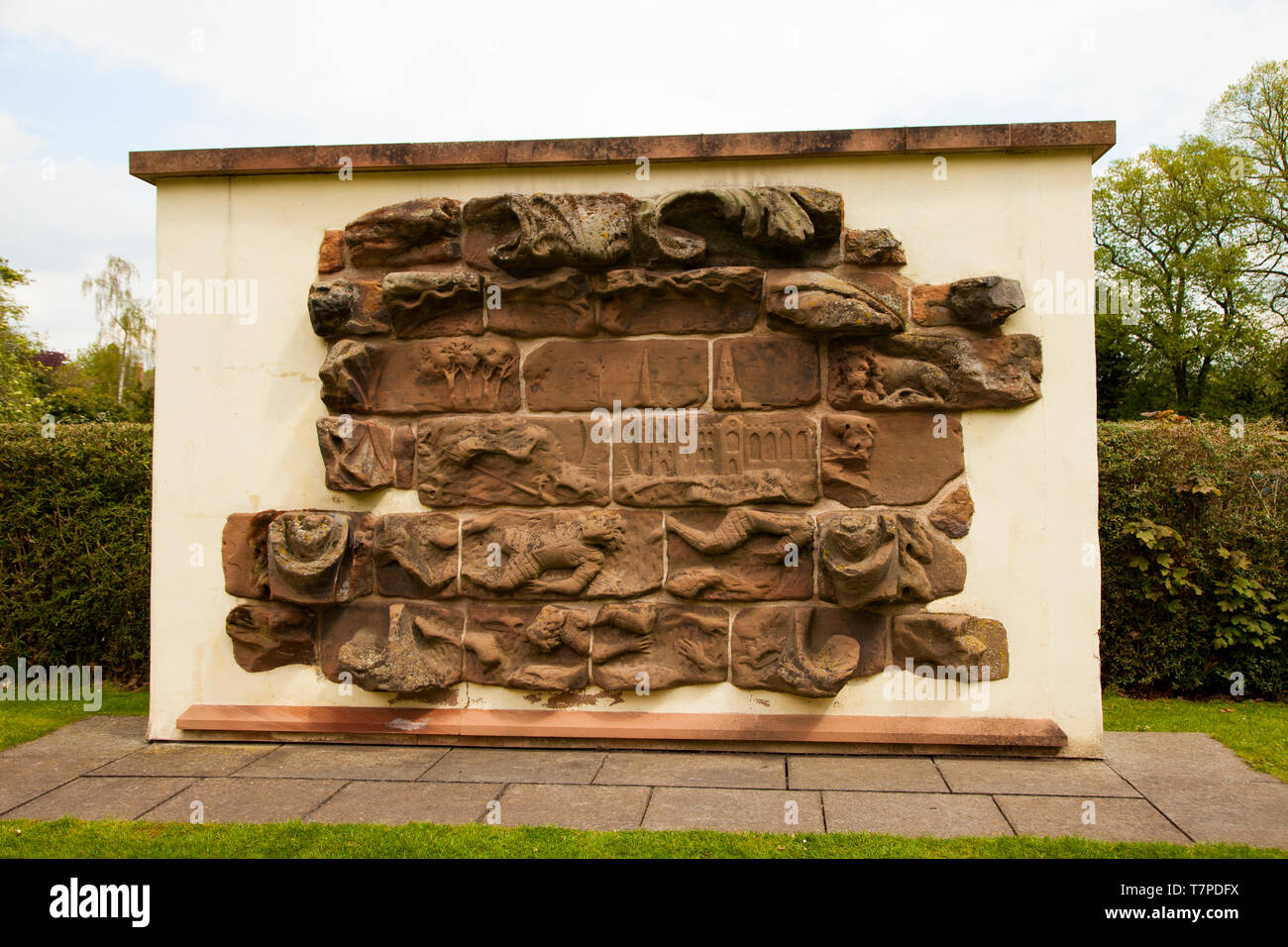 Martyr's Plaque Beacon Park Lichfield UK Stock Photo - Alamy