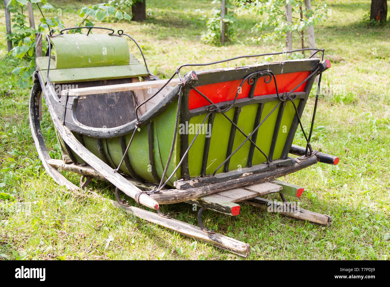 Ancient ancient sled Stock Photo - Alamy