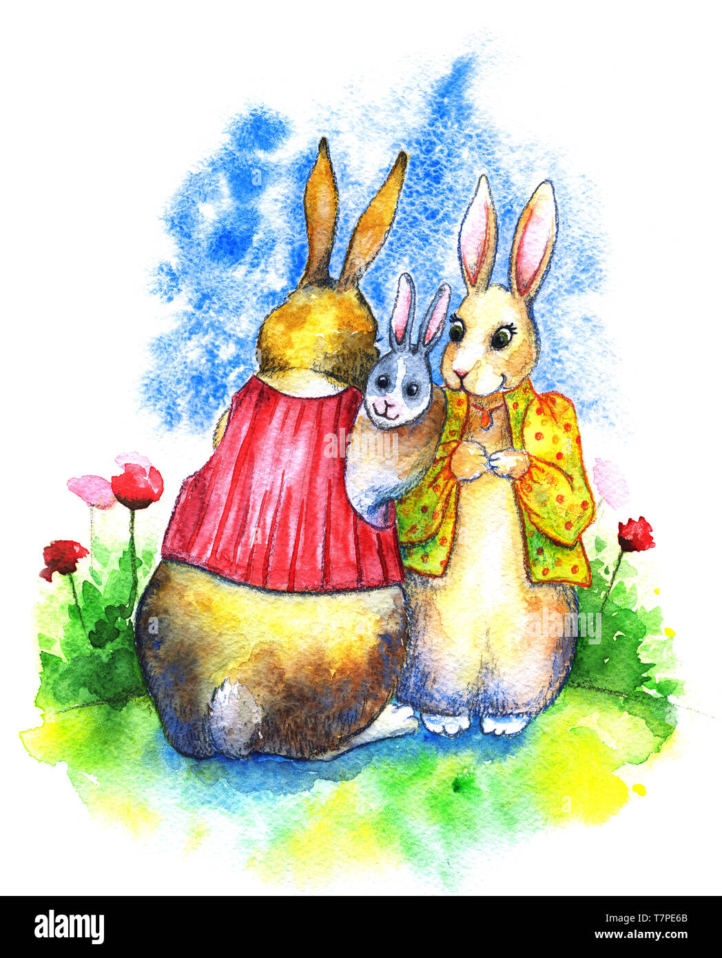 Hand drawn family hi-res stock photography and images - Alamy