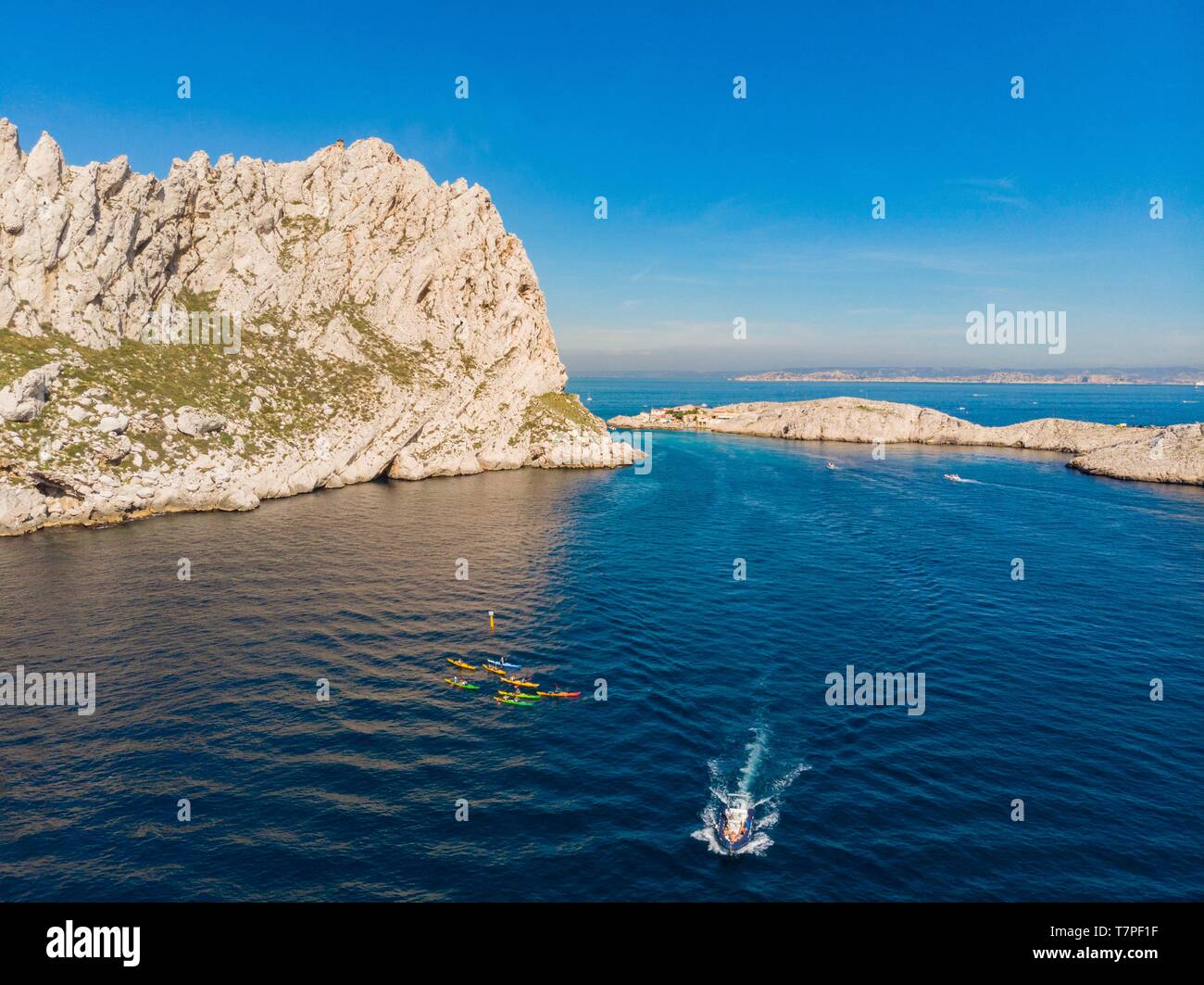 France, Bouches du Rhone, Marseille, Calanques National Park, Cap ...