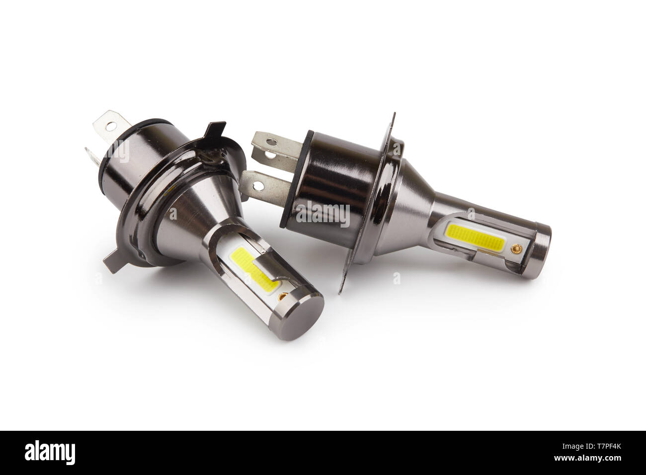 Light bulbs for car lamps isolated on white background Stock Photo - Alamy