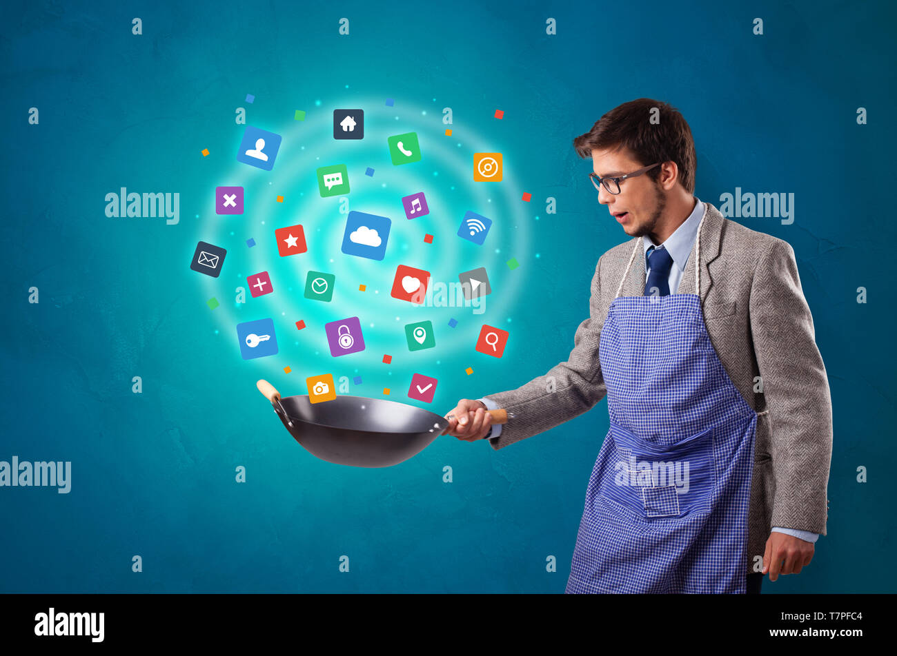 Wok icon hi-res stock photography and images - Alamy