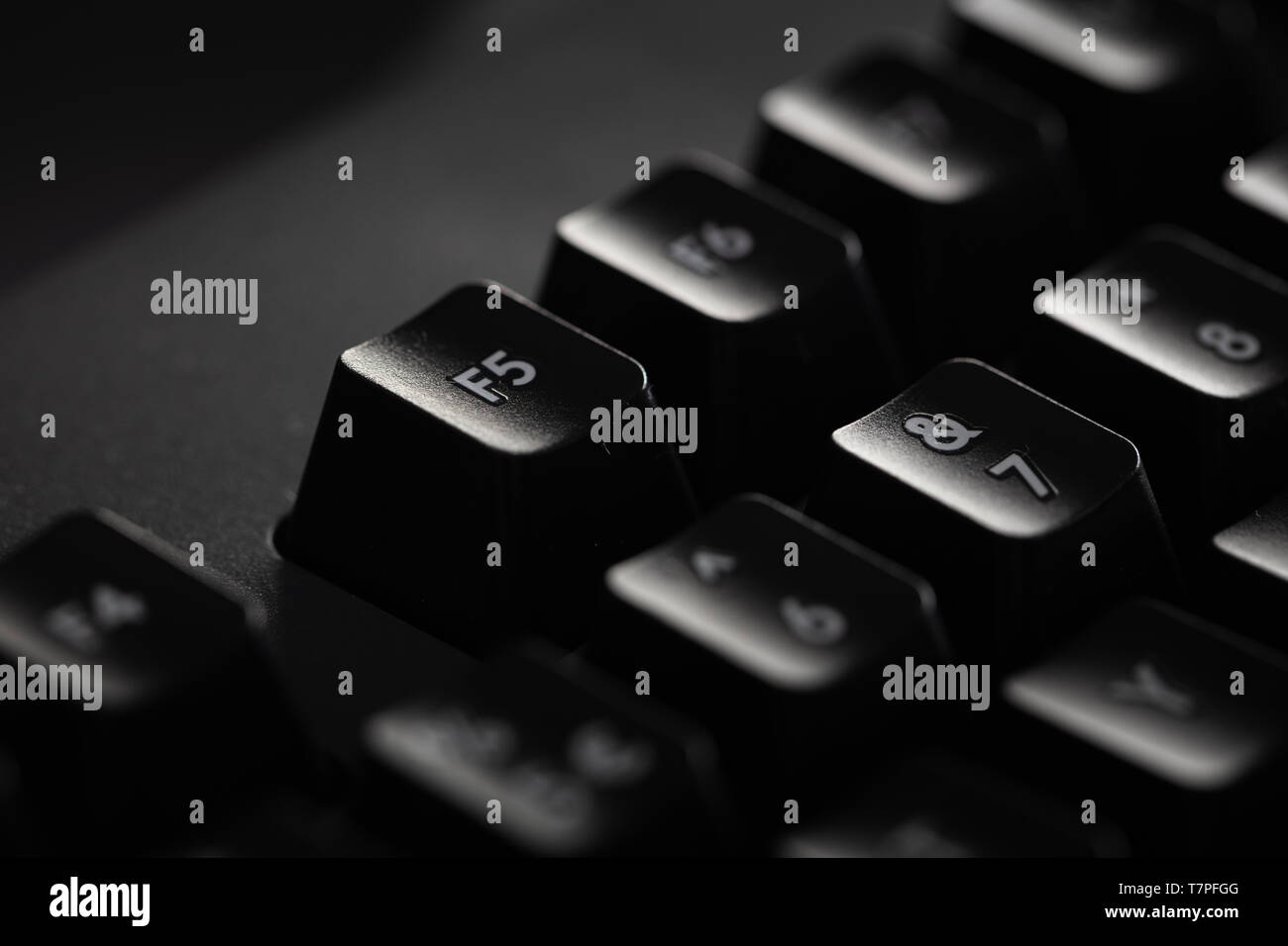Close-up of a black keyboard Stock Photo - Alamy