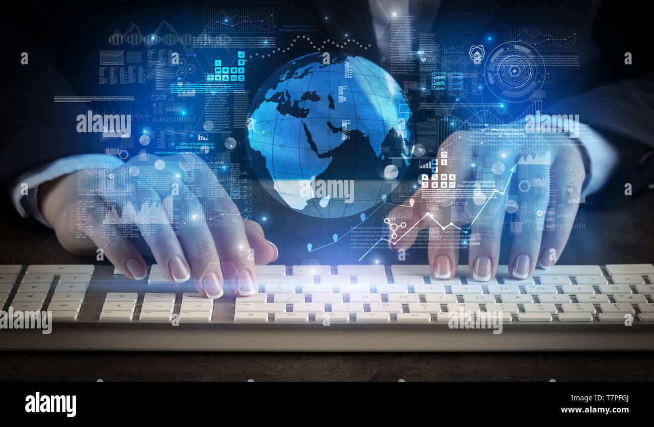 Touch typing system hi-res stock photography and images - Alamy