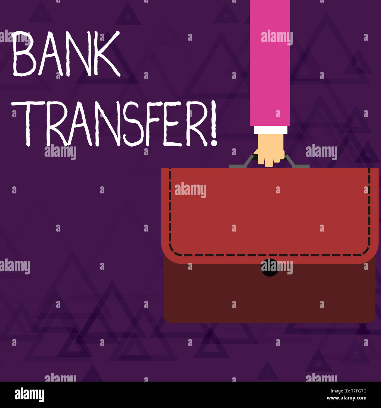 Writing note showing Bank Transfer. Business concept for when the money ...