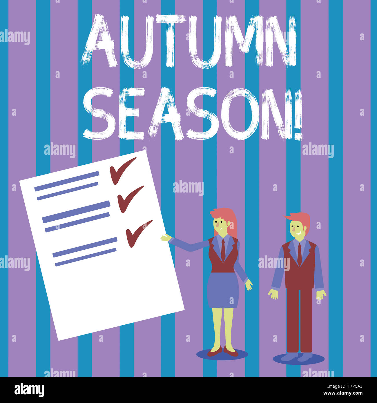 Conceptual hand writing showing Autumn Season. Concept meaning it is ...