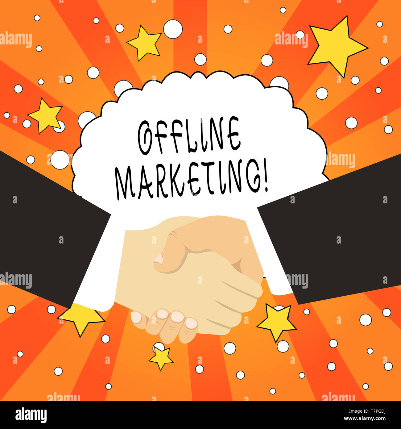 Word writing text Offline Marketing. Business photo showcasing ...