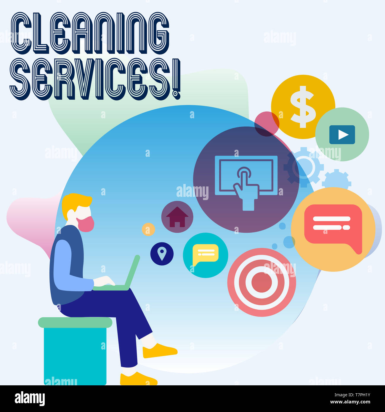 Word writing text Cleaning Services. Business photo showcasing perform ...
