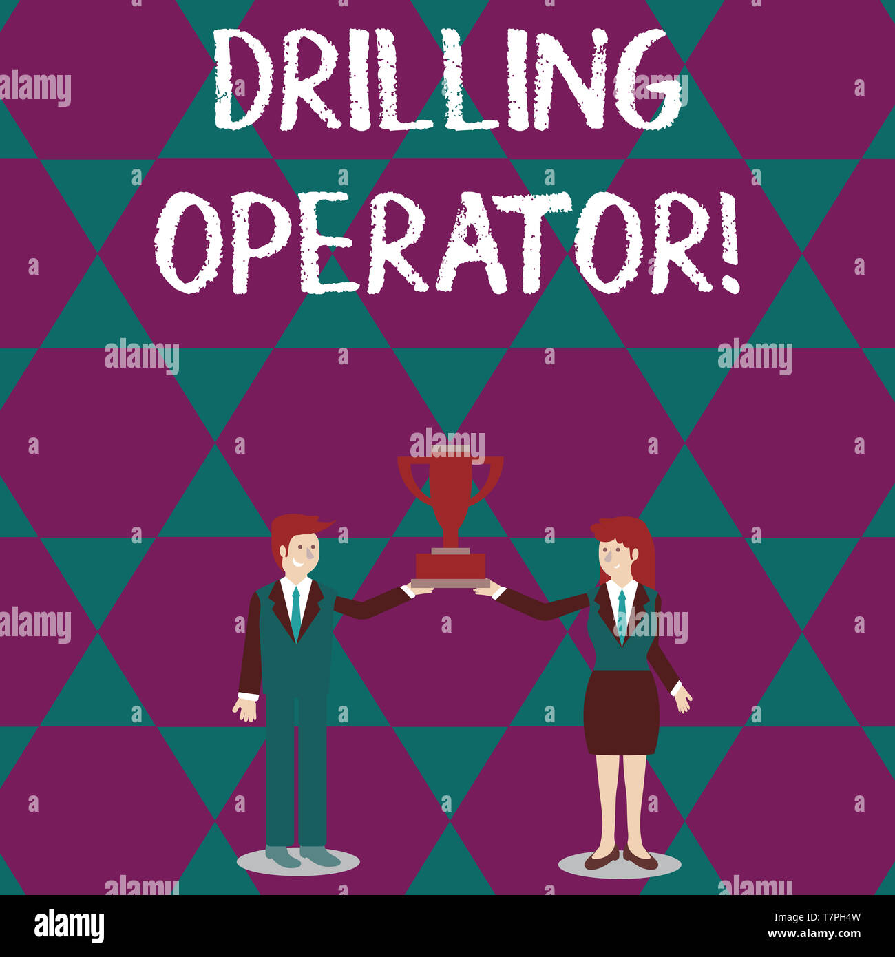 Text sign showing Drilling Operator. Business photo text someone that ...