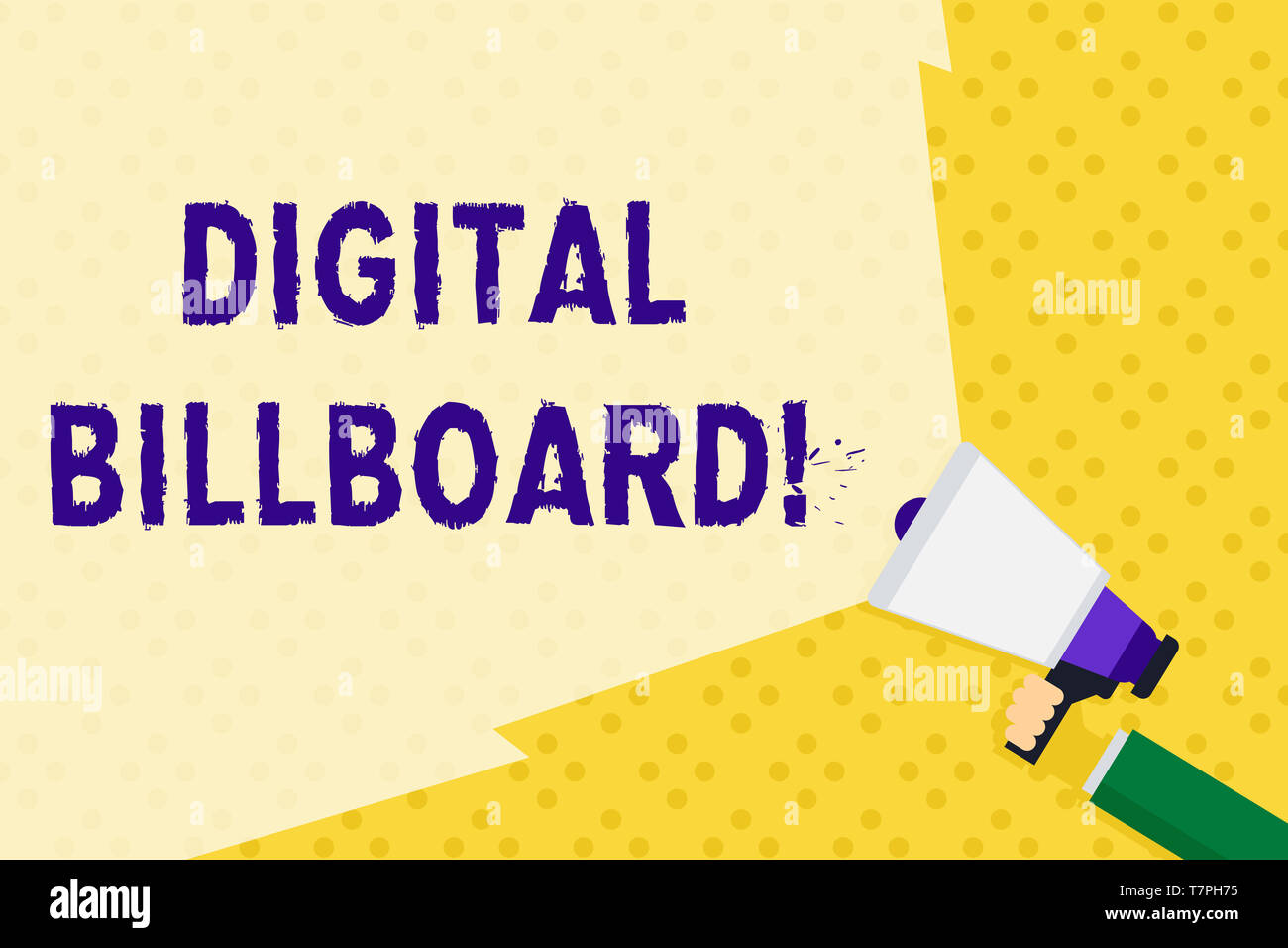 Text sign showing Digital Billboard. Business photo text billboard that ...