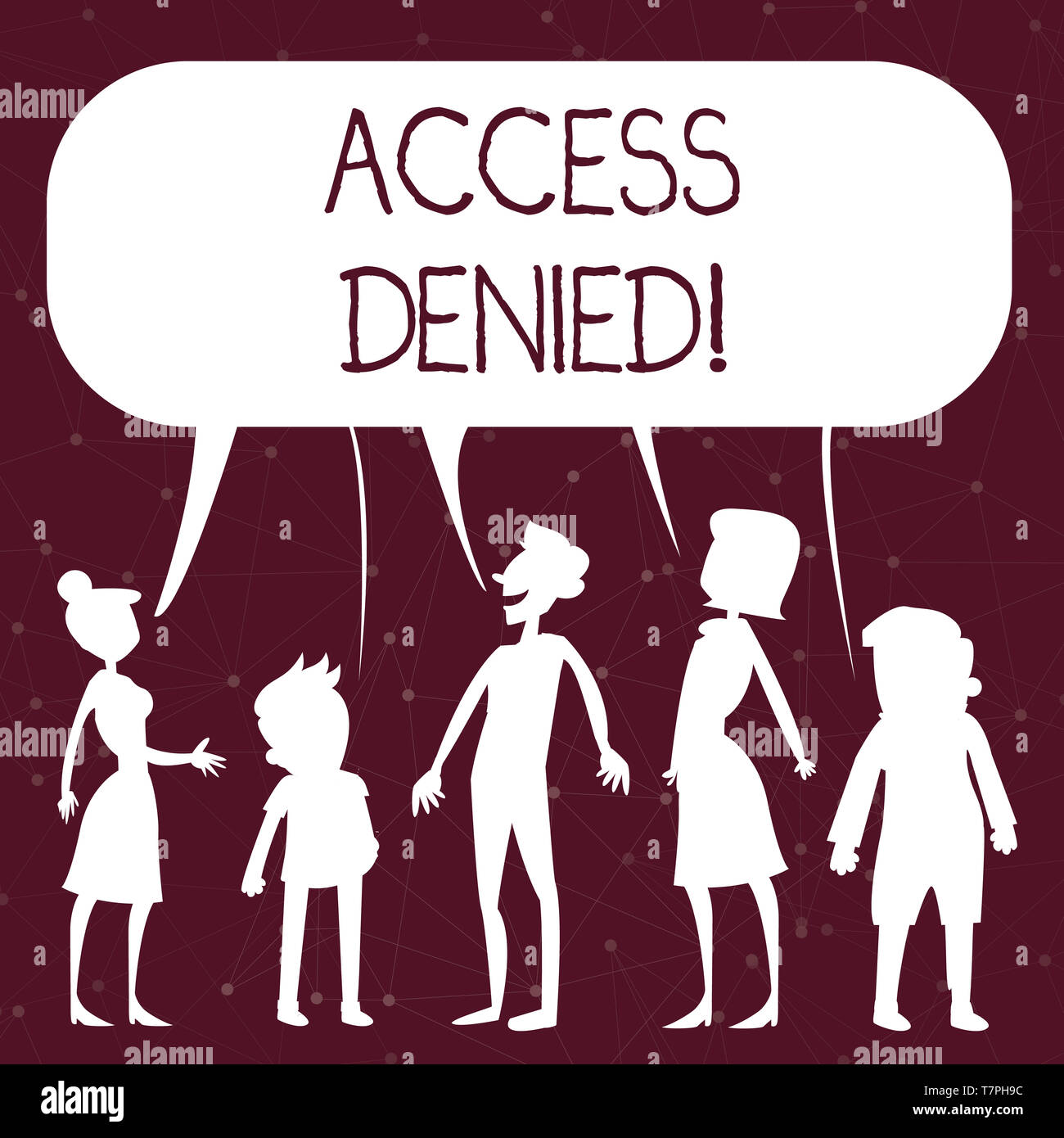 Handwriting text writing Access Denied. Conceptual photo error message ...