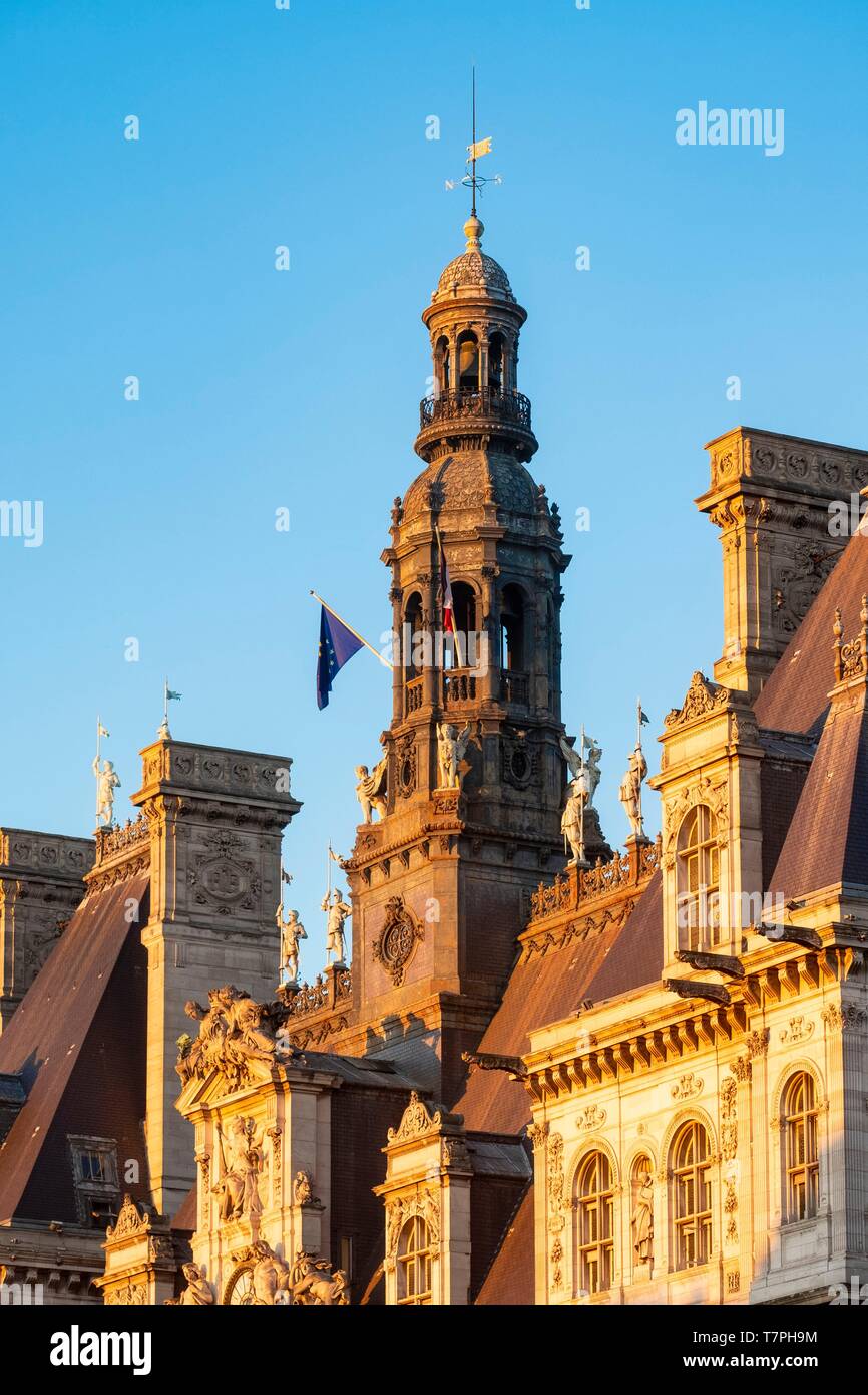 Facade city hall paris hi-res stock photography and images - Alamy