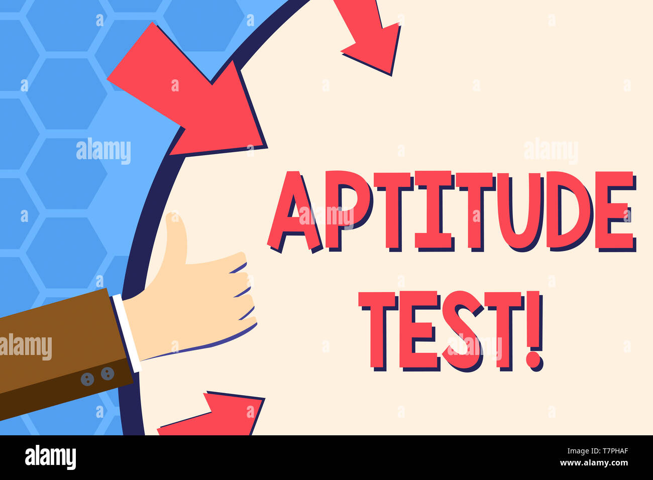 Writing note showing Aptitude Test. Business concept for designed to ...