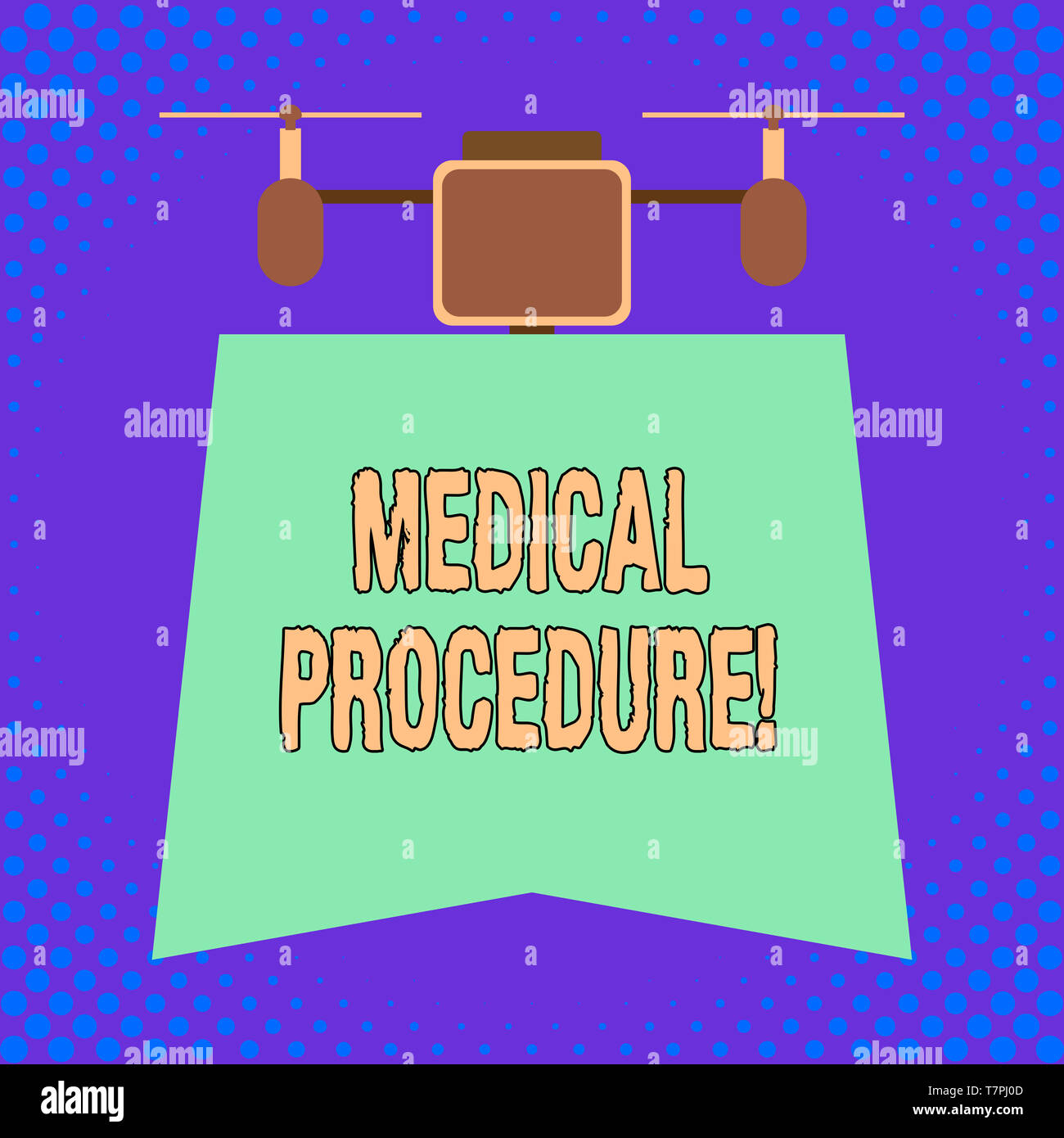 Conceptual hand writing showing Medical Procedure. Concept meaning a ...
