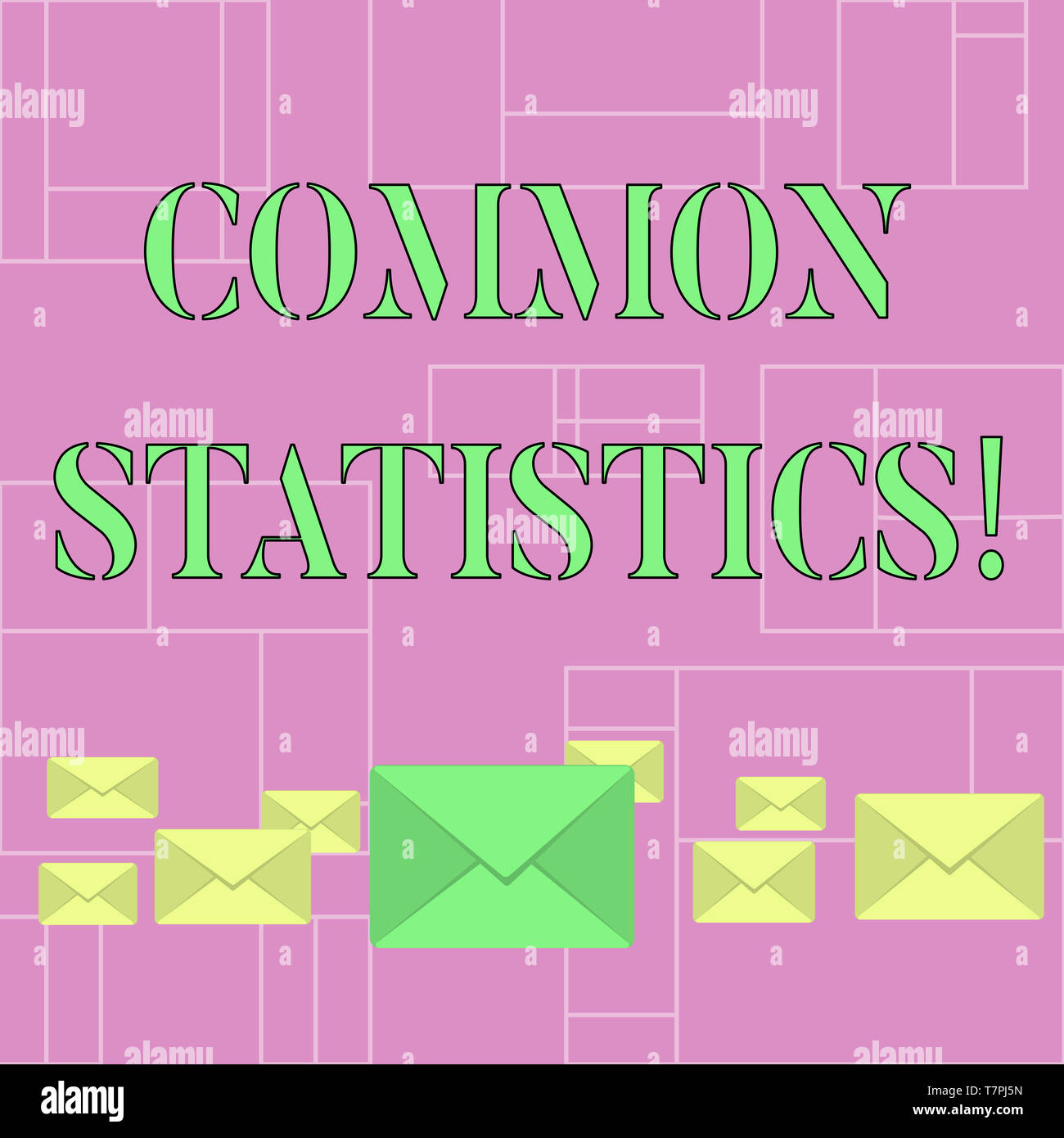 Conceptual Hand Writing Showing Common Statistics Concept Meaning Used