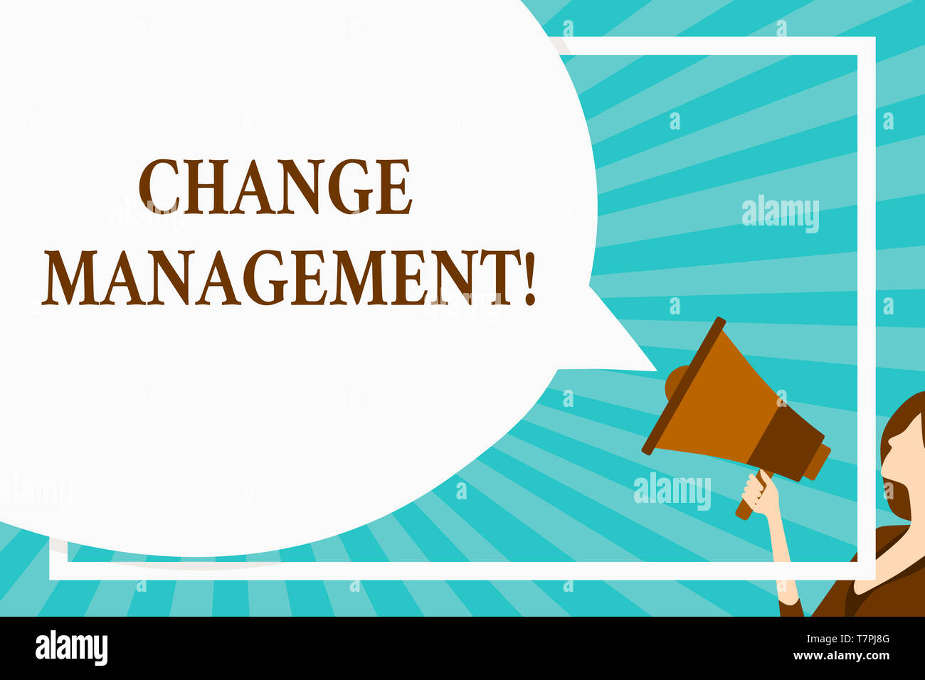Handwriting text Change Management. Conceptual photo systematic ...