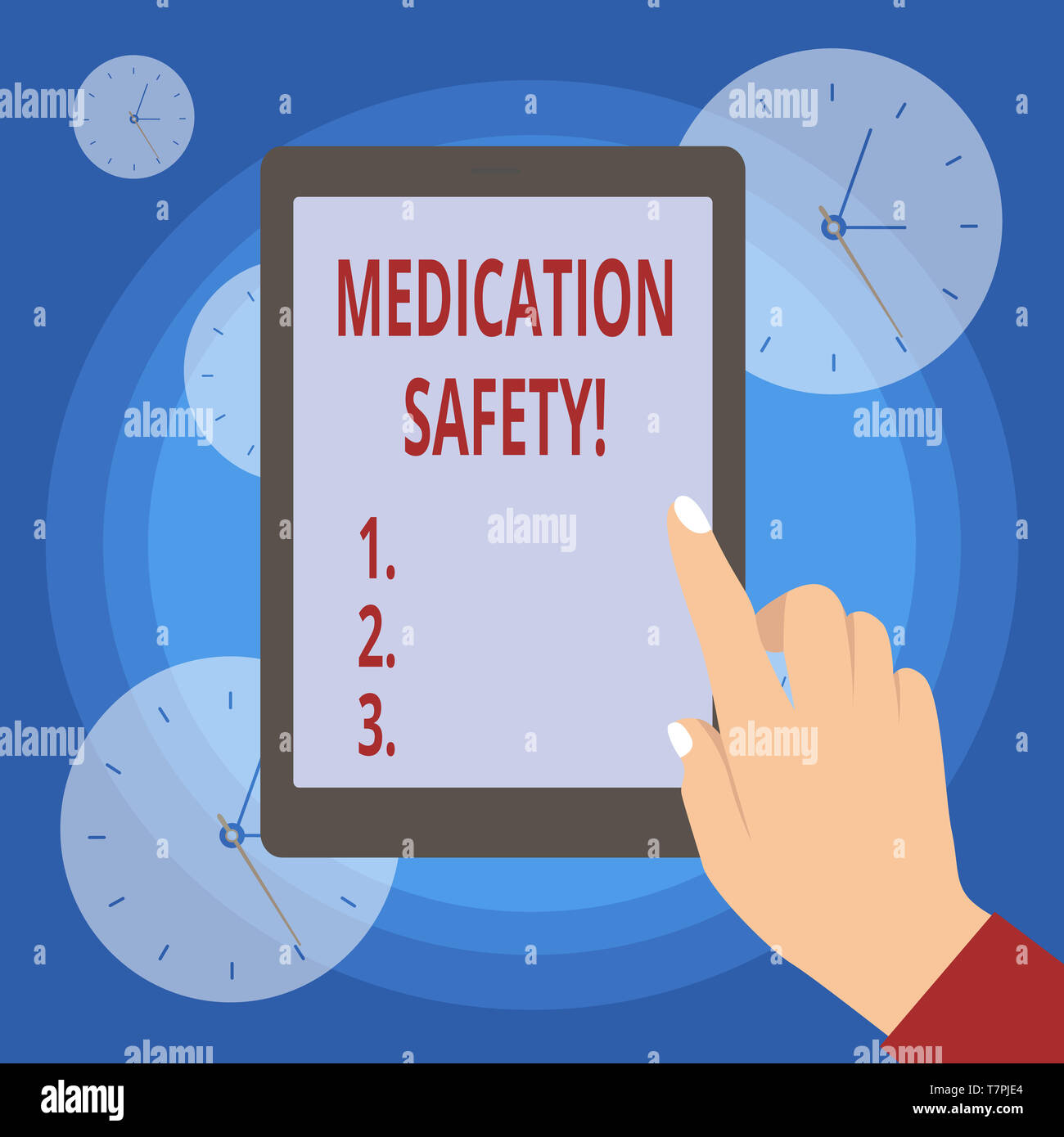 Handwriting text writing Medication Safety. Conceptual photo freedom ...
