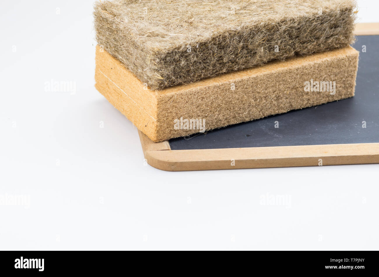 natural fibers wall insulating materials on a chalkboard - hemp fiber ...
