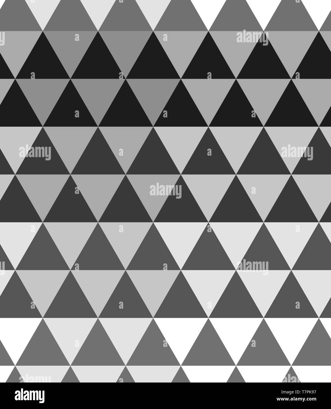 Monochrome halftone Seamless pattern background. Abstract triangle ...
