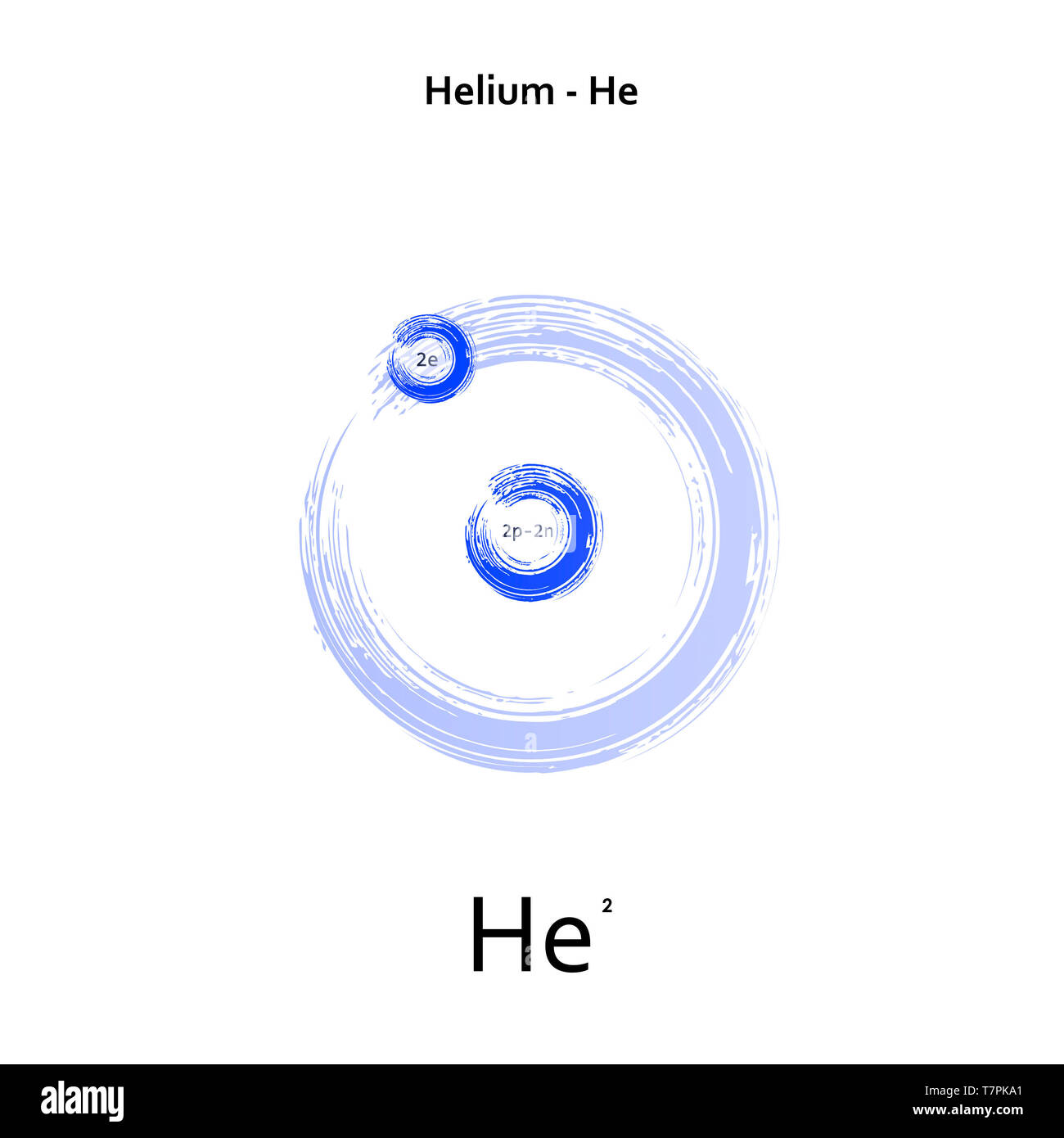 Helium chemical element atomic structure illustration backdrop Stock ...