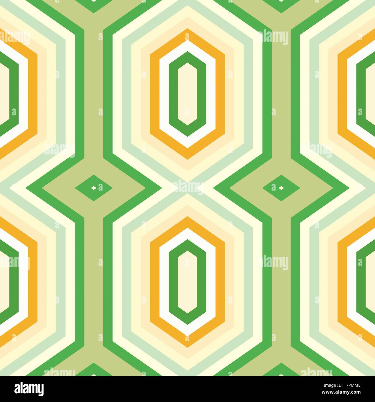 simple seamless geometric background with moderate green, light golden ...