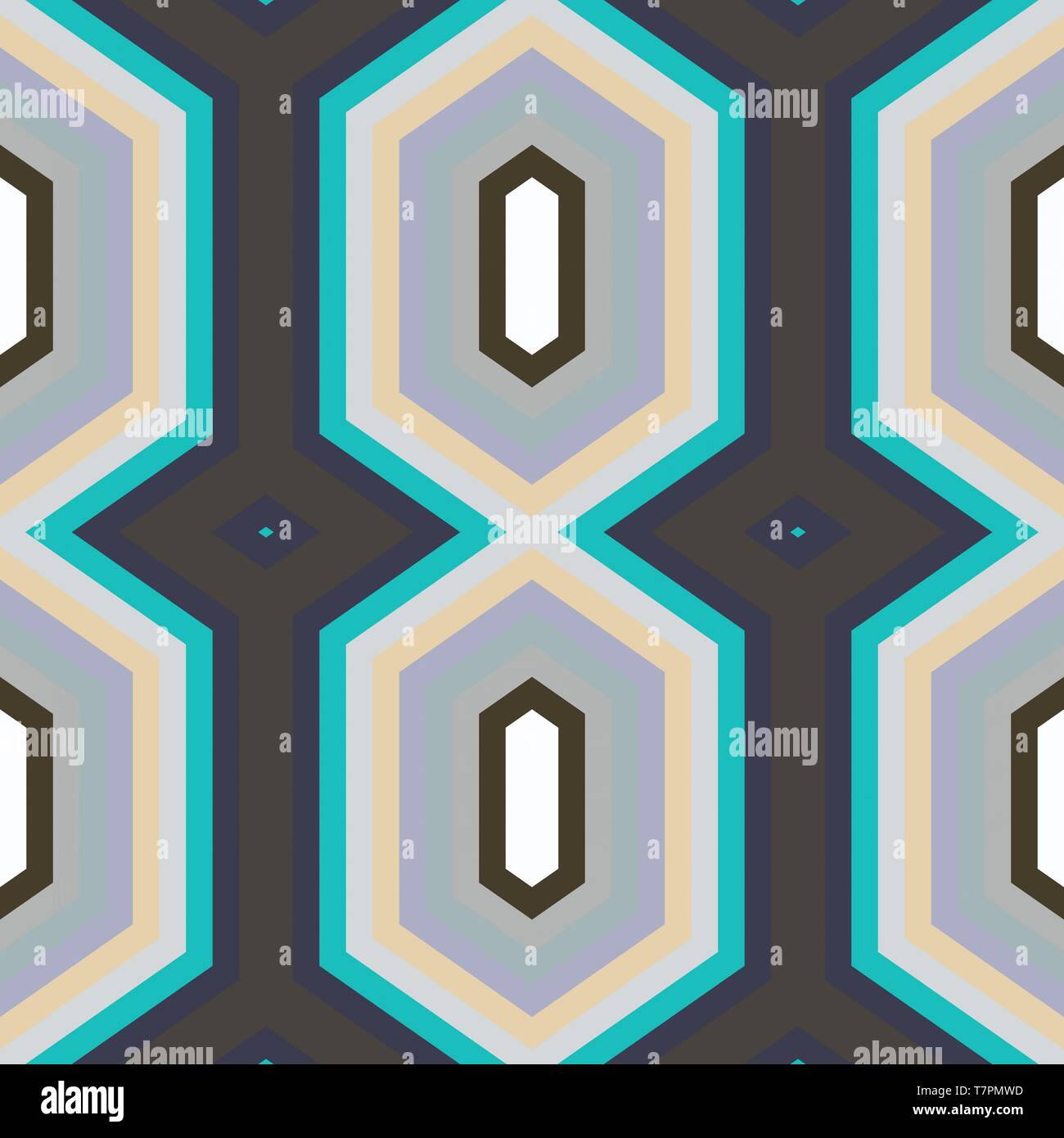 simple modern seamless geometric hexagon style. dark slate gray, silver ...