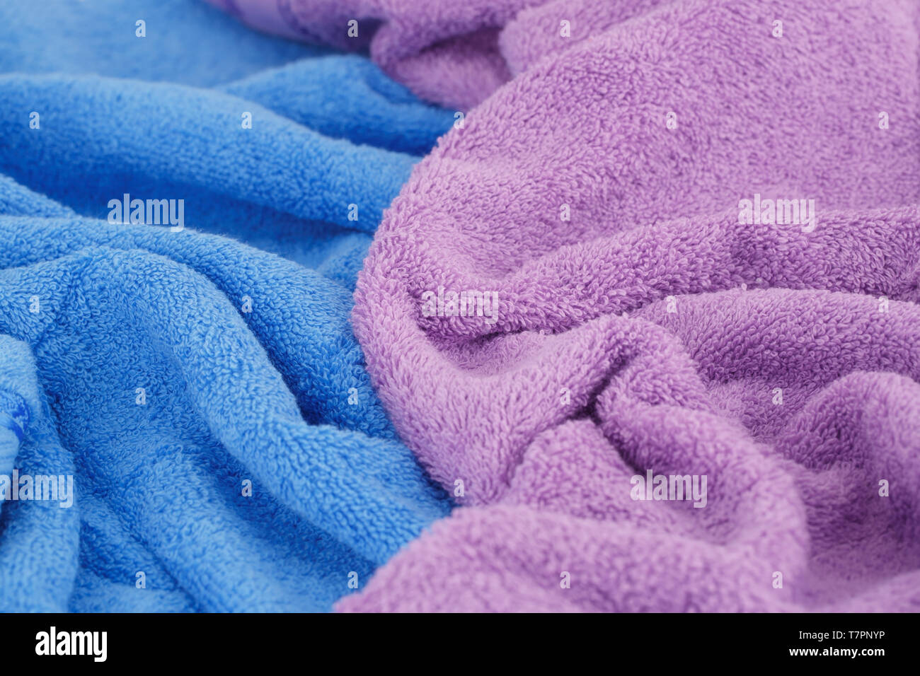 Colorful towels texture as a background, closeup picture Stock Photo ...