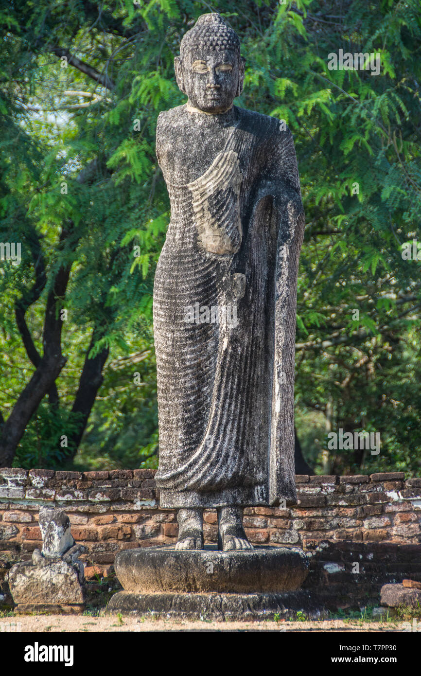 Statue of Buddha in the Atadage, one of the buildings in the Quadrangle ...
