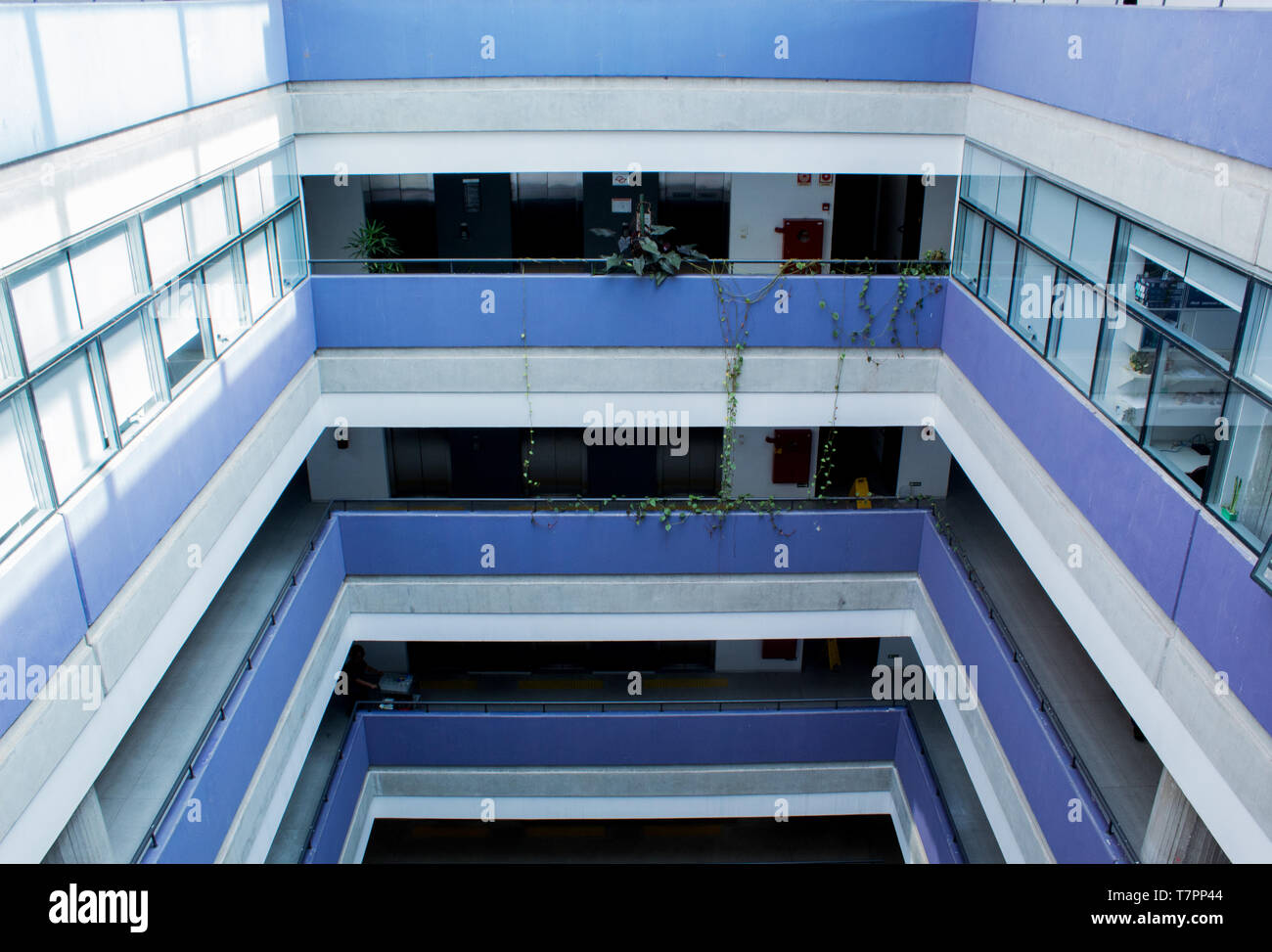 Inside a modern building Stock Photo - Alamy