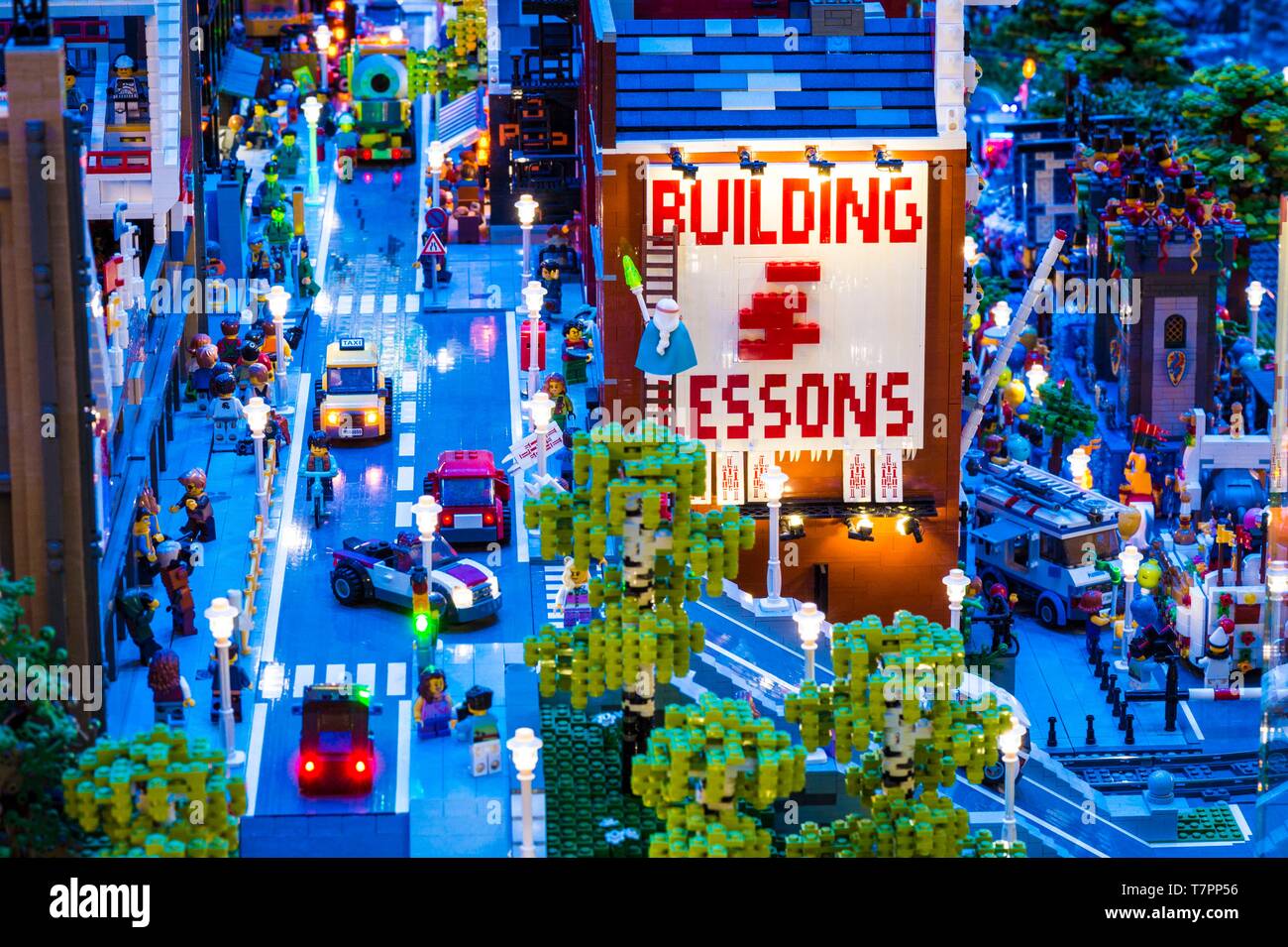 Denmark, Jutland, Billund, Lego® House is the Lego® experimental center ...