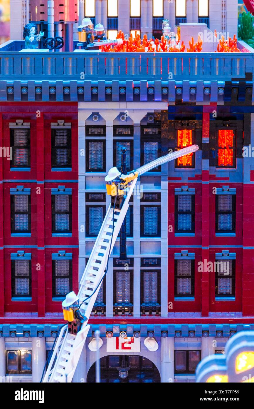 Denmark, Jutland, Billund, Lego® House is the Lego® experimental center ...