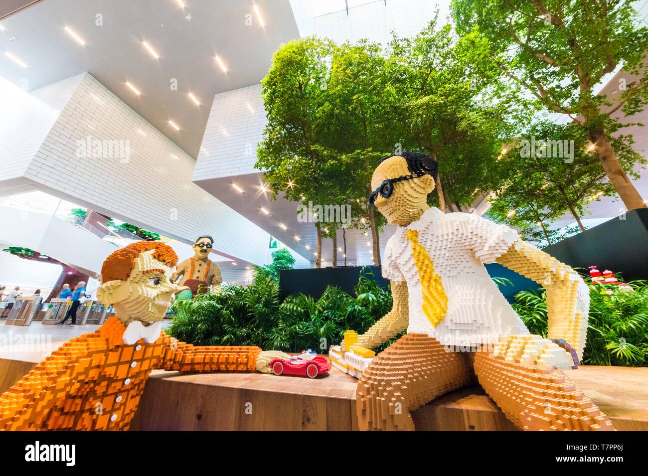 Denmark, Jutland, Billund, Lego® House is the Lego® experimental center ...