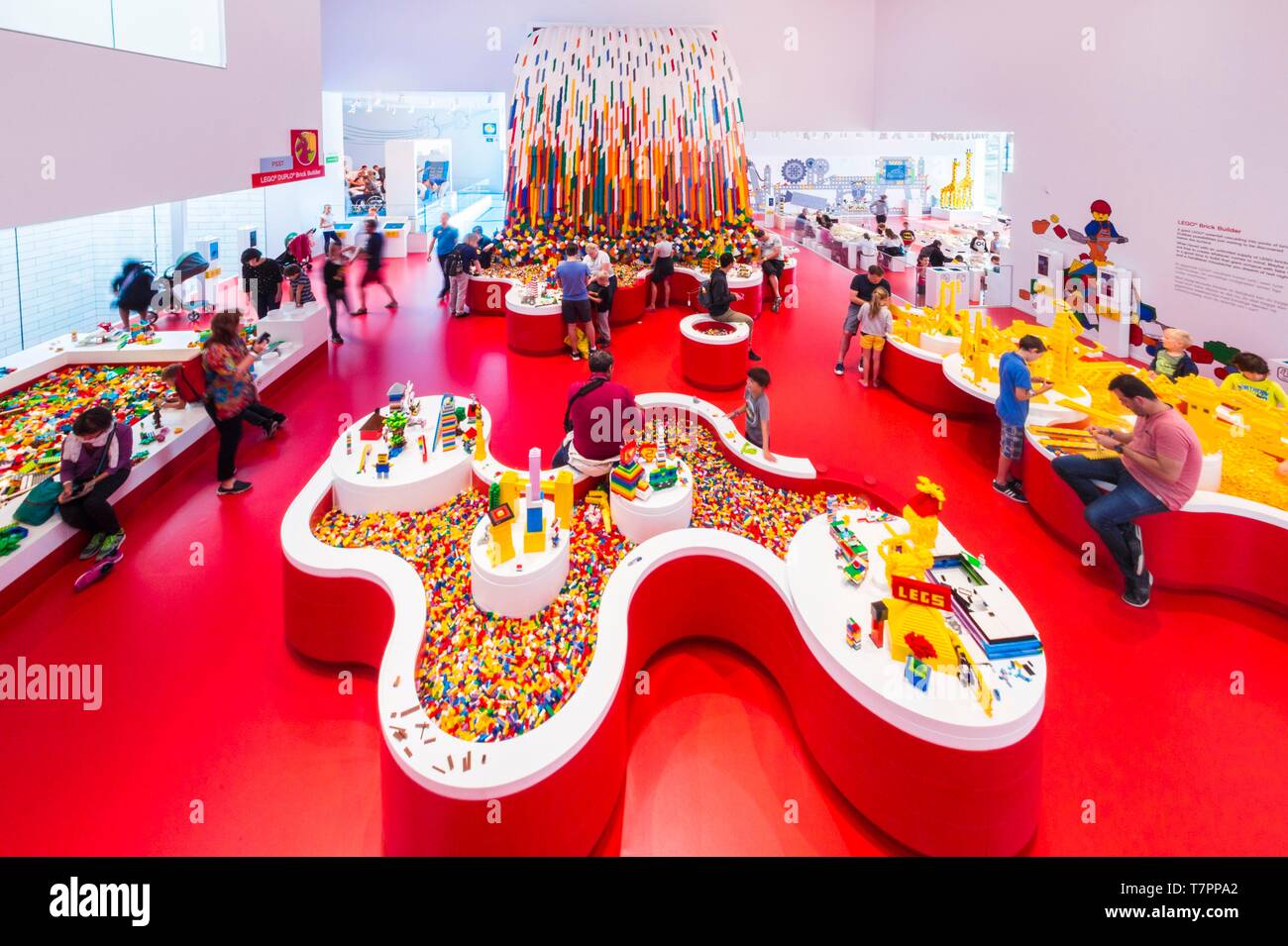 Denmark, Jutland, Billund, Lego® House is the Lego® experimental center ...