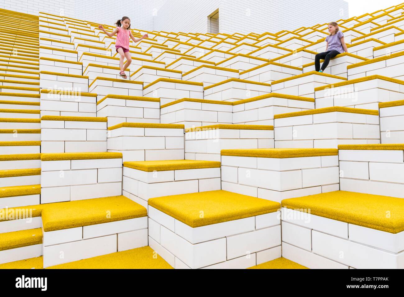 Denmark, Jutland, Billund, Lego® House is the Lego® experimental center ...