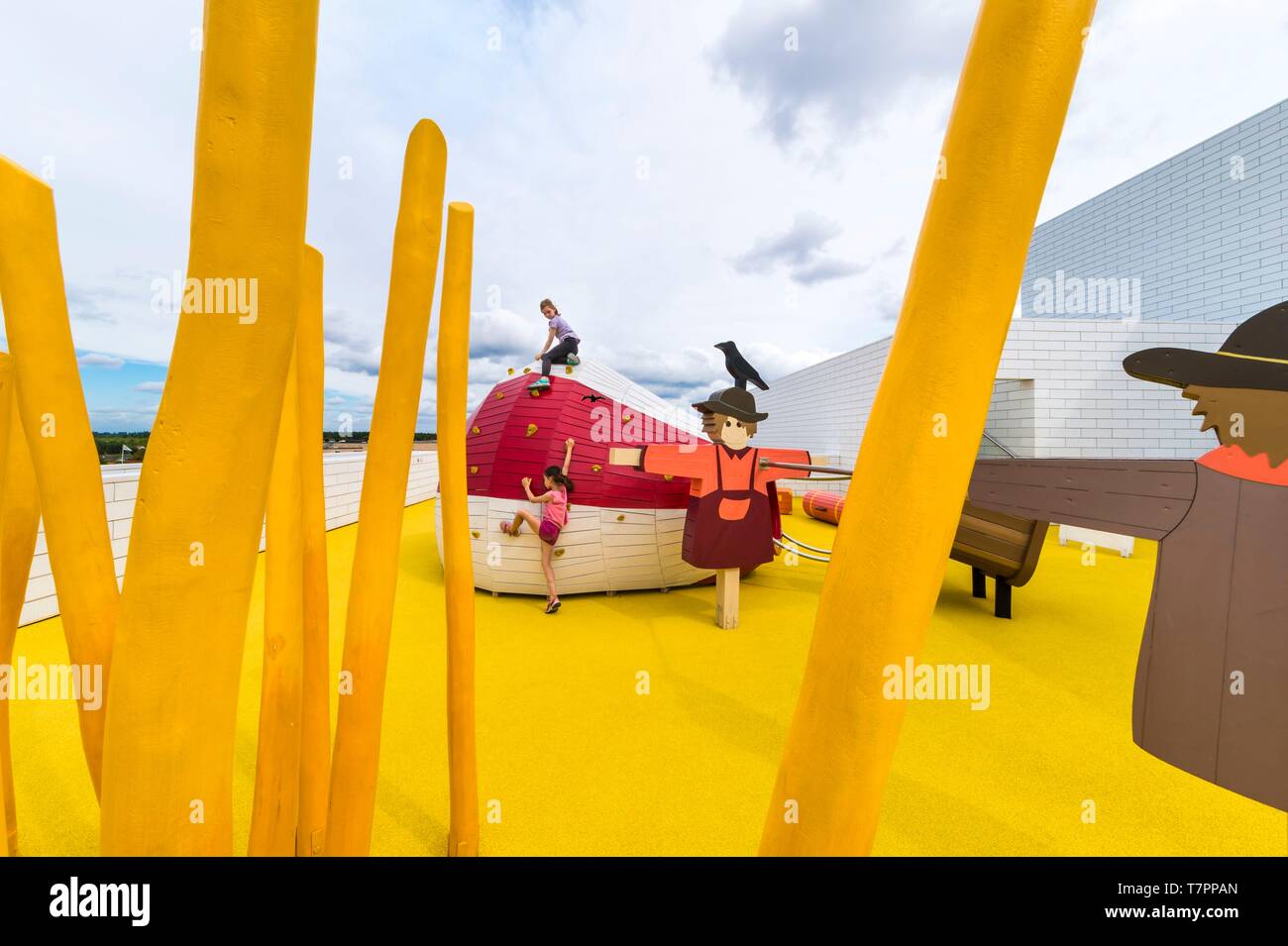 Denmark, Jutland, Billund, Lego® House is the Lego® experimental center ...