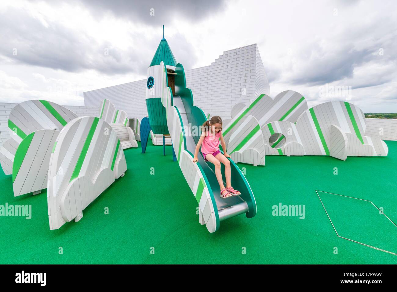 Denmark, Jutland, Billund, Lego® House is the Lego® experimental center ...