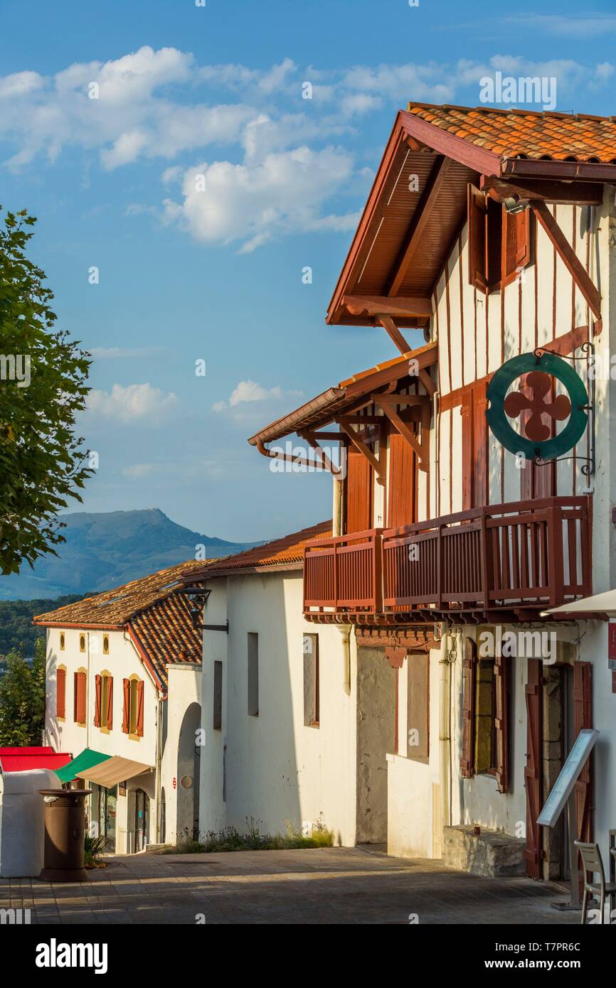 France, Pyrenees Atlantiques, Bask country, Bidart, traditional Basque ...