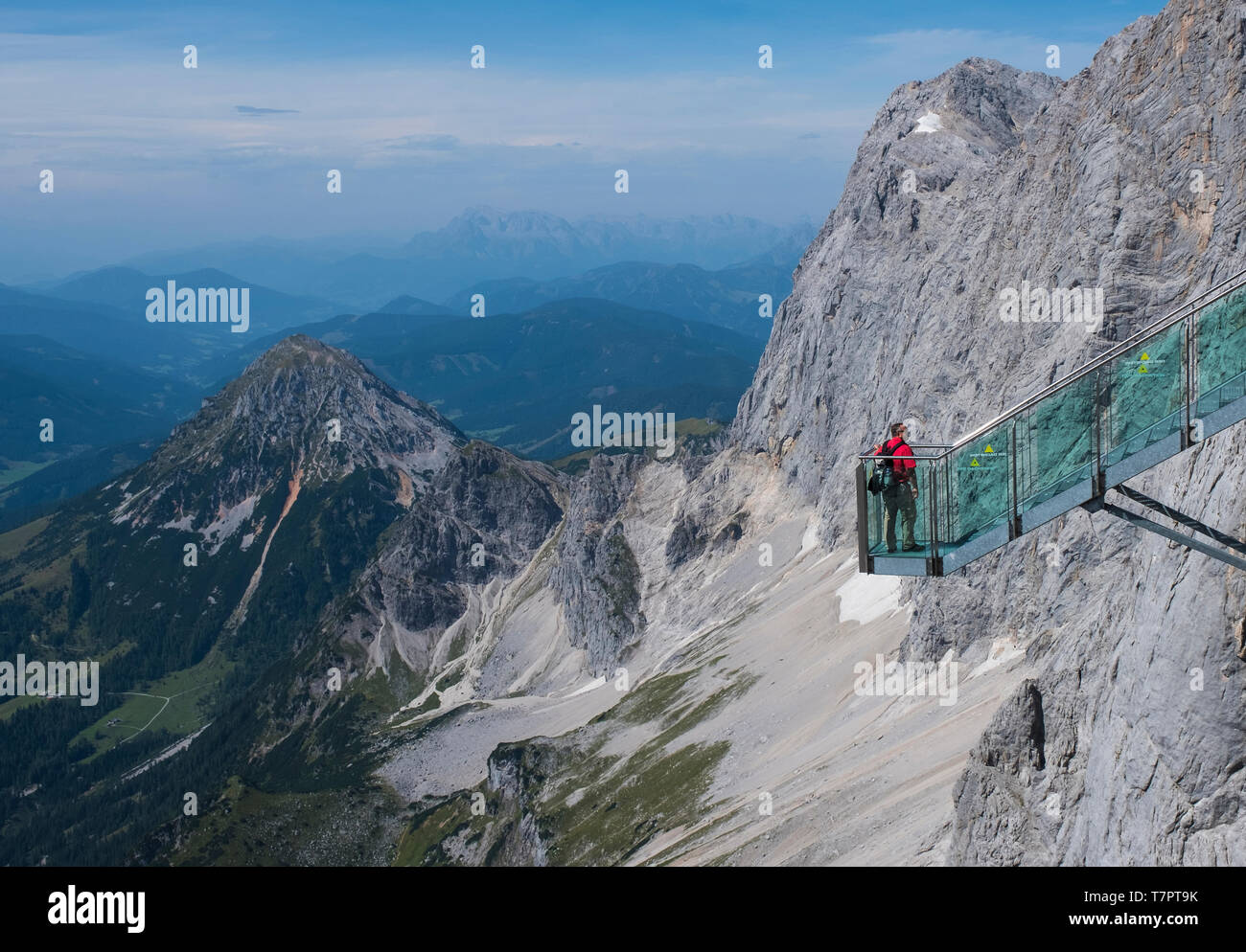 The Path To Nothingness on the Hoher Dachstein, Austria, Europe Stock ...