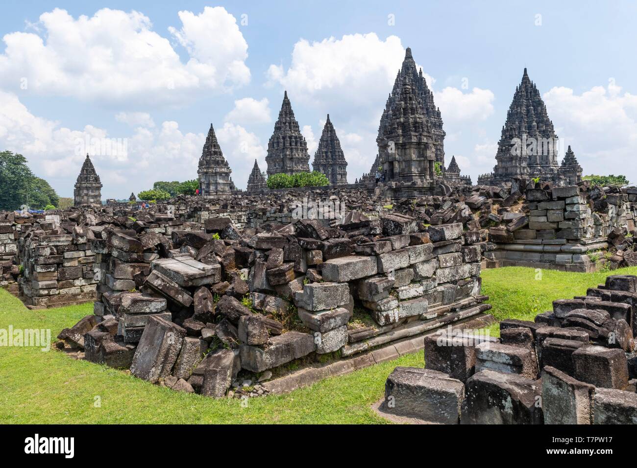 Indonesia, Java, Yogyakarta area, temple of Prambanan classified UNESCO ...