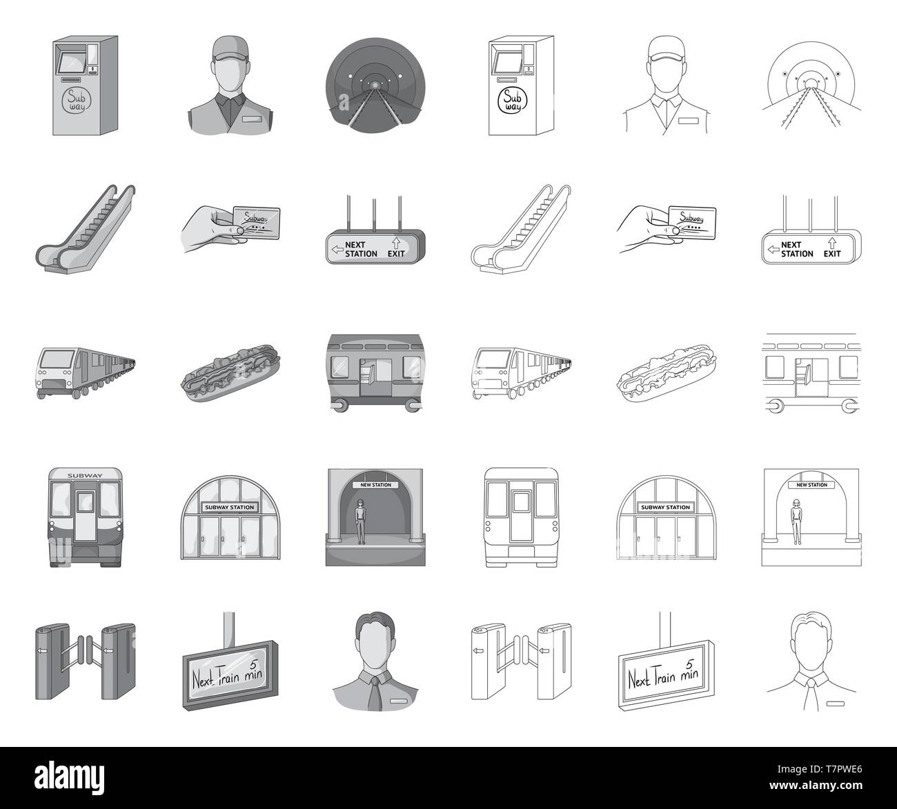Lighting the tunnel Cut Out Stock Images & Pictures - Alamy