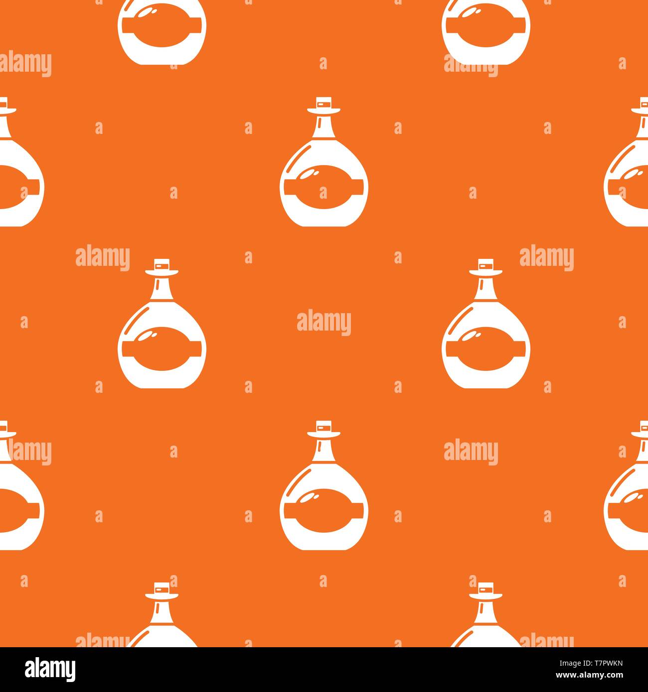 Pot bellied bottle pattern vector orange Stock Vector Image & Art - Alamy