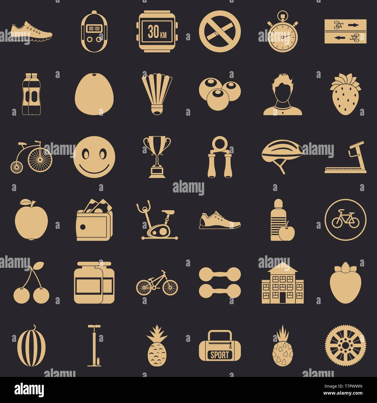 Measure icons set, simle style Stock Vector Image & Art - Alamy