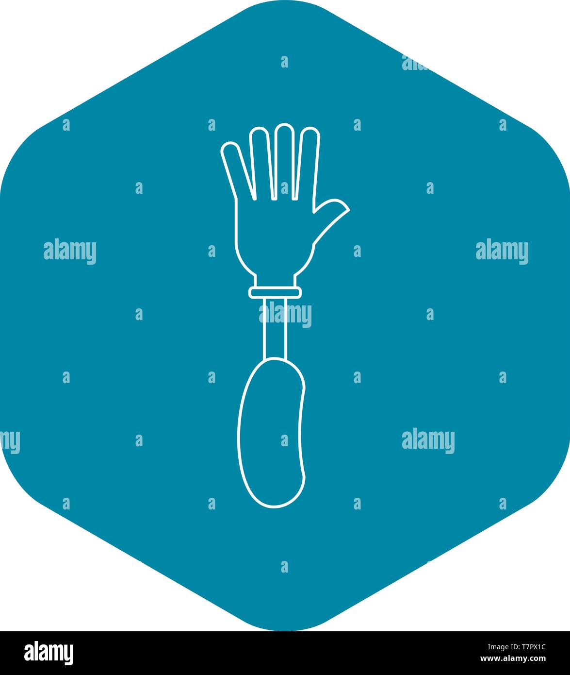 Prosthesis hand icon, outline style Stock Vector Image & Art - Alamy